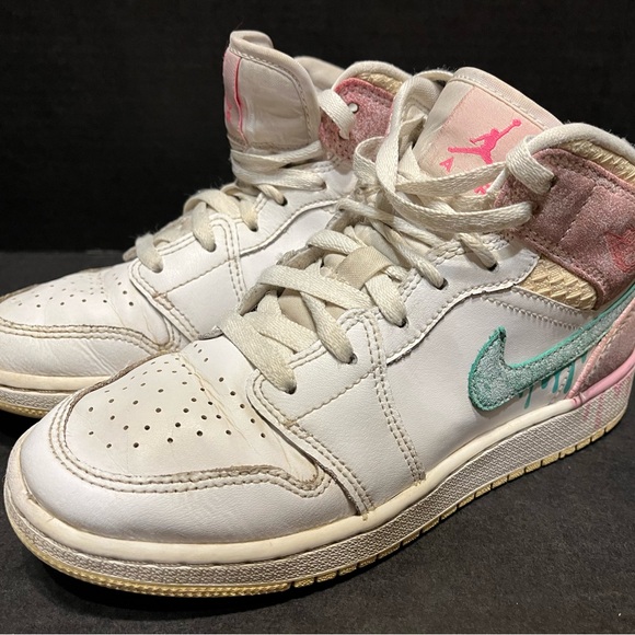 Jordan | Shoes | Nike Air Jordan Mid Se Gs Ice Cream Paint Drip Size 5y ...